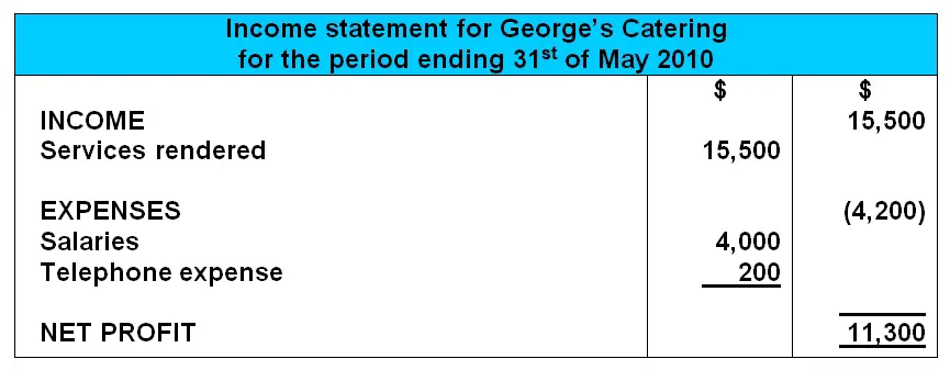 Income Statement: Example, Format and Explanations